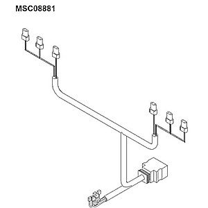 Professional Parts Warehouse Genuine OE Boss 13-Pin SmartLight2 Plow Side Wiring Harness 2008 & Newer MSC08881