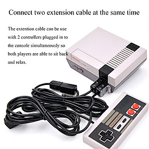 Chilartalent 1 NES Mini Classic Controller with 2 Pack 10ft Extension Cable Compatible with NES Classic Mini Edition