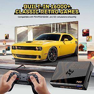 Kinhank Super Console X5 PRO Retro Game Console with 16000+Games,Android 12.0 OS,Emulator Console Compatible with Most Emulators,8K UHD Output,WI-FI 6,BT 5.0,AV1,Gigabit Ethernet,Wireless Controller