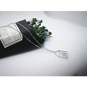 Cute House Pendant Necklace for Women Girls 925 Sterling Silver Cubic Zirconia Charm Home Warm Family Adjustable Choker Chain Hypoallergenic Delicate Lucky Birthday Promise Christmas Jewelry Gift