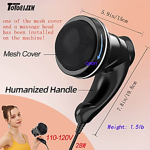 Cellulite Massager, Body Sculpting Machine, Stomach Massager for Belly, Electric Handheld Vibrator Massage Roller for Lymphatic, Celulitis, Neck, Butt, Lipo, Sculpt, Maquina para Masajes