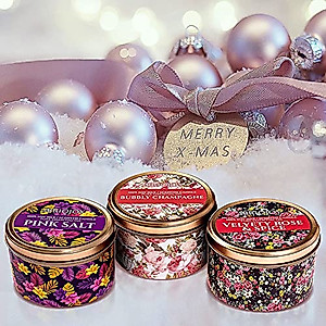 Briojoy Gifts for Women - Scented Candle Gift Set for Wife, Girlfriend, Mom, Best Friend, Daughter - Valentines Day Gift for Her - Lady Birthday Gift - All-Natural Soy Wax Candles - Spa Relaxing