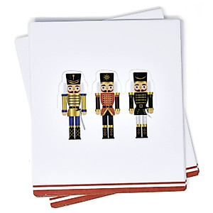 Gift Boutique 100 Pack Christmas Place Cards Holiday Seating Name Card Die Cut Xmas Nutcracker Table Setting Folded Paper Tent Cards for Dinner Wedding Tables Placement Party Decorations 2" x 3.5"