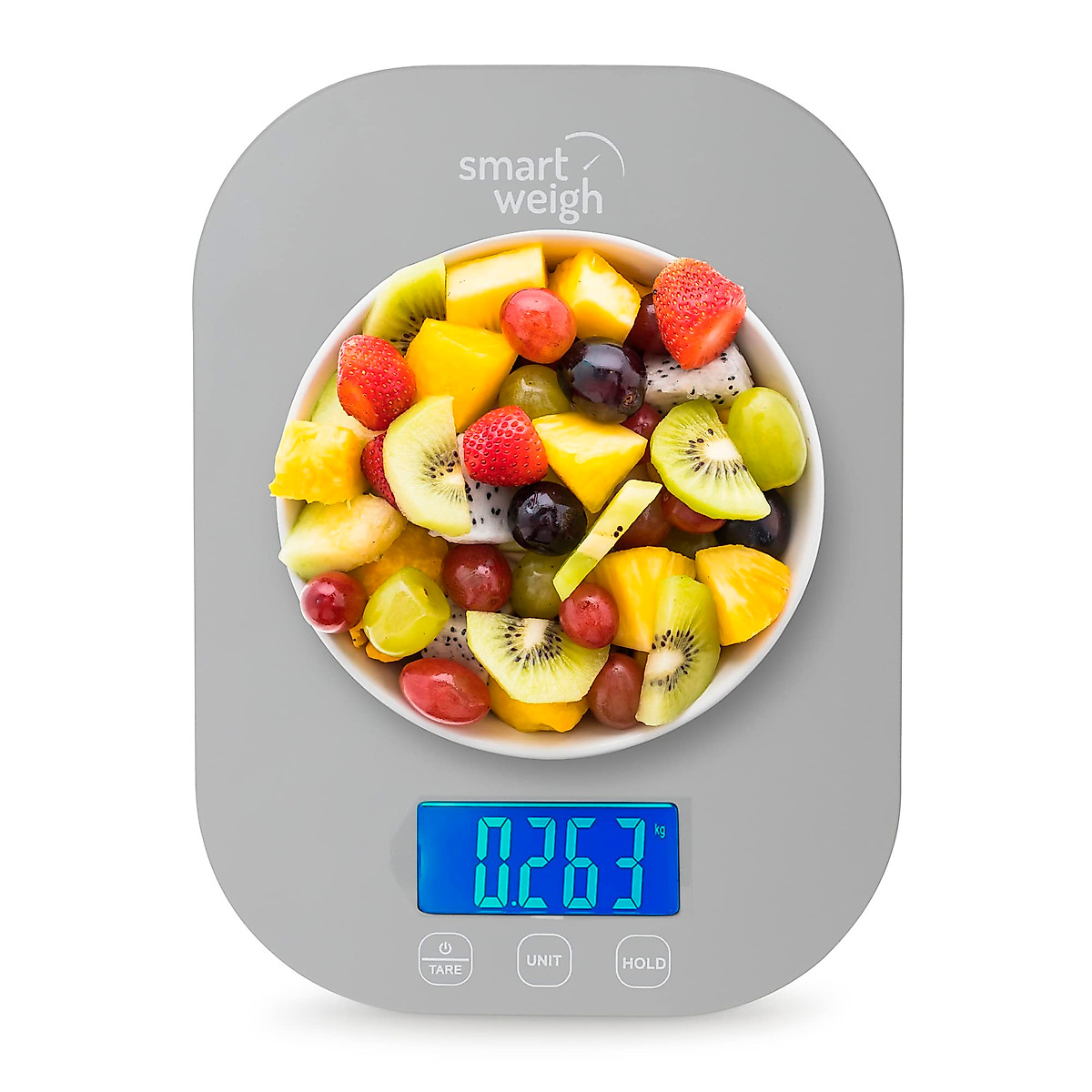 Smart Weigh 11 lb. Digital Kitchen Food Scale, Mechanical Accurate Weight Scale with 5-Unit Modes, Grams and Ounces for Weight Loss,Weighing Ingredients, Dieting, Keto Cooking , Meal Prep and Baking