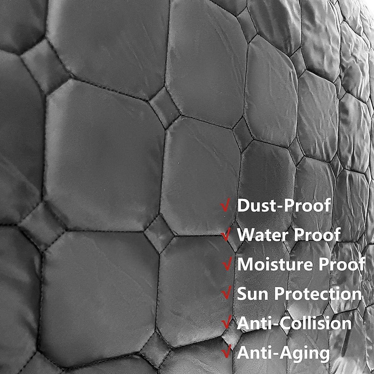 Rvlaugoaa Upright Piano Cover Full Cover Thicken Cotton Lining Waterproof Surface Piano Protection Cover Dust Cover Black Upright Piano Decoration Cover