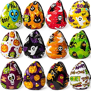 JOYIN 60 Halloween Drawstring Goody Treats Bags for Kids Halloween Trick or Treat Party Favor Supplies, Classroom Candy Goodie Bags
