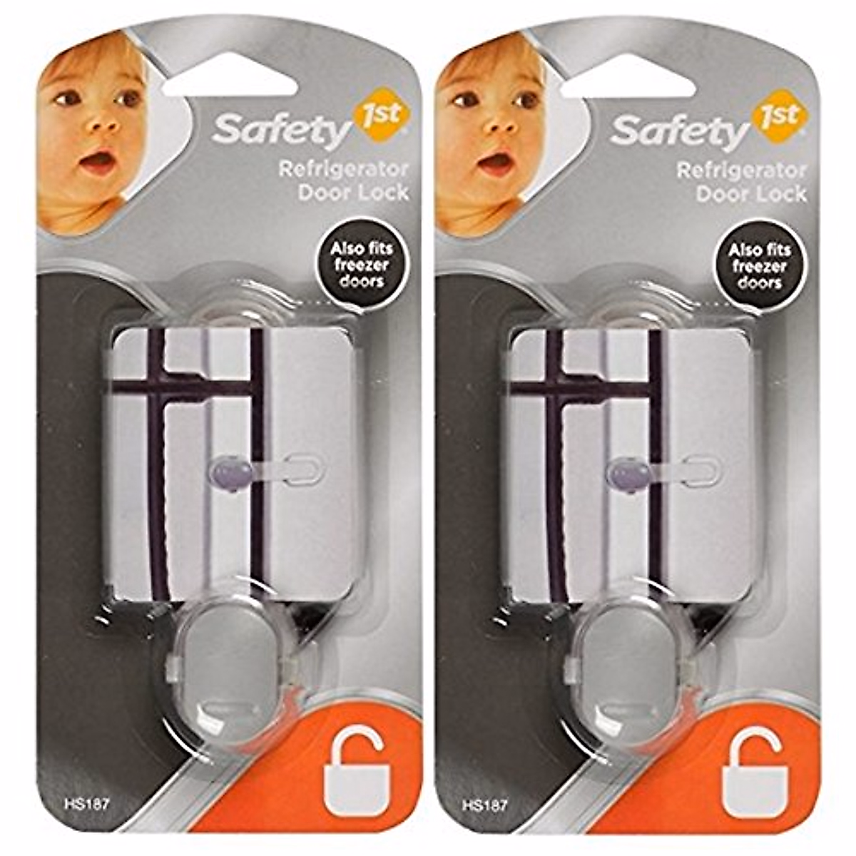 Safety 1st Refrigerator Door Lock, Décor - 2 Count