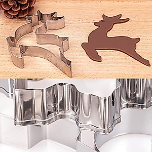 20 Pieces Christmas Cookie Cutters for Xmas/Holiday/Wonderland Party Supplies/Favors - Including Glove, Gingerbread, Angel, Candy Cane, etc