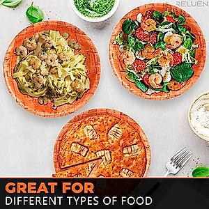 6Pcs Wooden Salad Bowl Set - Decorative Bowls for Kitchen Large Serving Bowls for Entertaining Small Snack Bowls Set Soup - 8 Inch Fruit Bowl for Kitchen Counter Salad Bowls for Lunch Serving Bowl Set