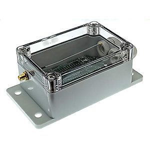 qBox DIY IOT Enclosure Plus Kit (One SMA), IOT Enclosure for Arduino MKR Feather ESP32 Cellular LoRa WiFi Board, Waterproof IP65 Enclosure with Glands, prototyping PCB, connectors Set and SMA