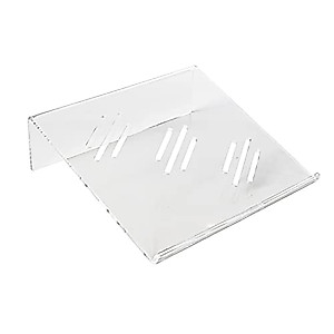 CoolaBoola Acrylic Laptop Stand – Acrylic Laptop Riser with Bonus Acrylic Phone Holder – Portable Clear Computer Stand for Desk, Office, Home – Laptop Stand with Ventilation for up to 16-inch Laptop