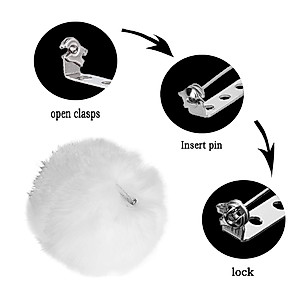 Feacole Bunny Costume Set - Rabbit Ears Headband, Bow Tie, Cuff and Tail Accessories Kit