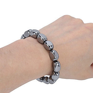 Terahertz Bracelet Loose Elastic Beads Terahertz Bracelet Bracelet Gift Stone for Women Men