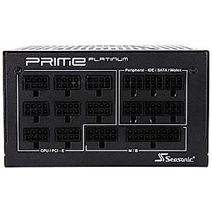 Seasonic Prime Ultra Platinum 1300W (80+Platinum, ATX 12V) Power Supply for Computer/Gaming PC's, 6X PCIe, Cable Management