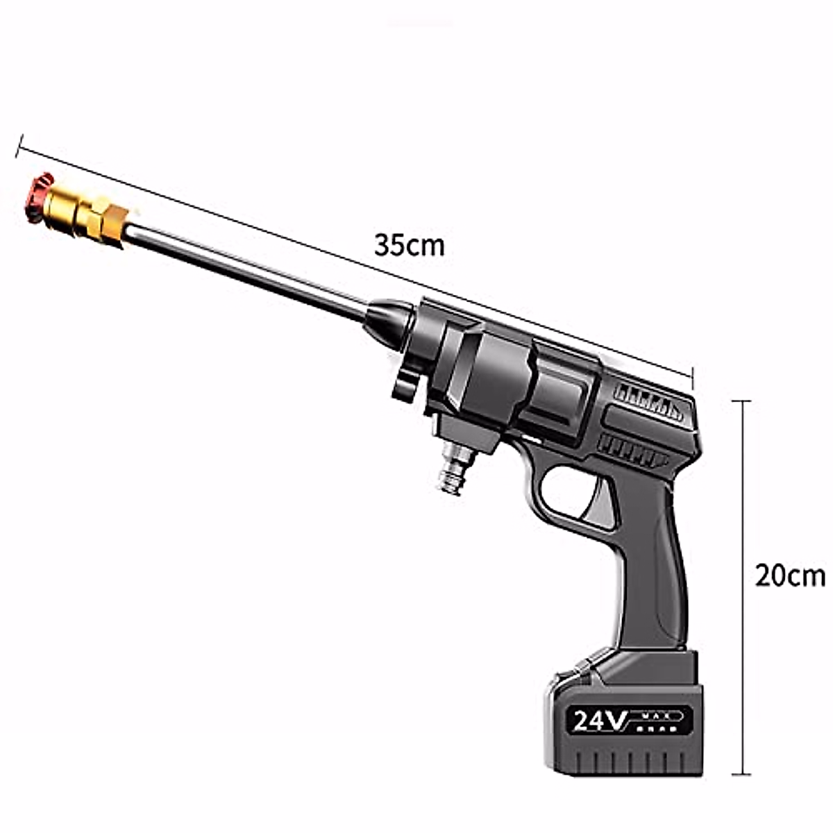 Cordless High Pressure Washer, 48V 30Bar Portable Electric Washer with Adjustable Nozzle, Built-in Battery Powered Electric Cleaner, Suitable for Washing Cars, Fences, Gardens