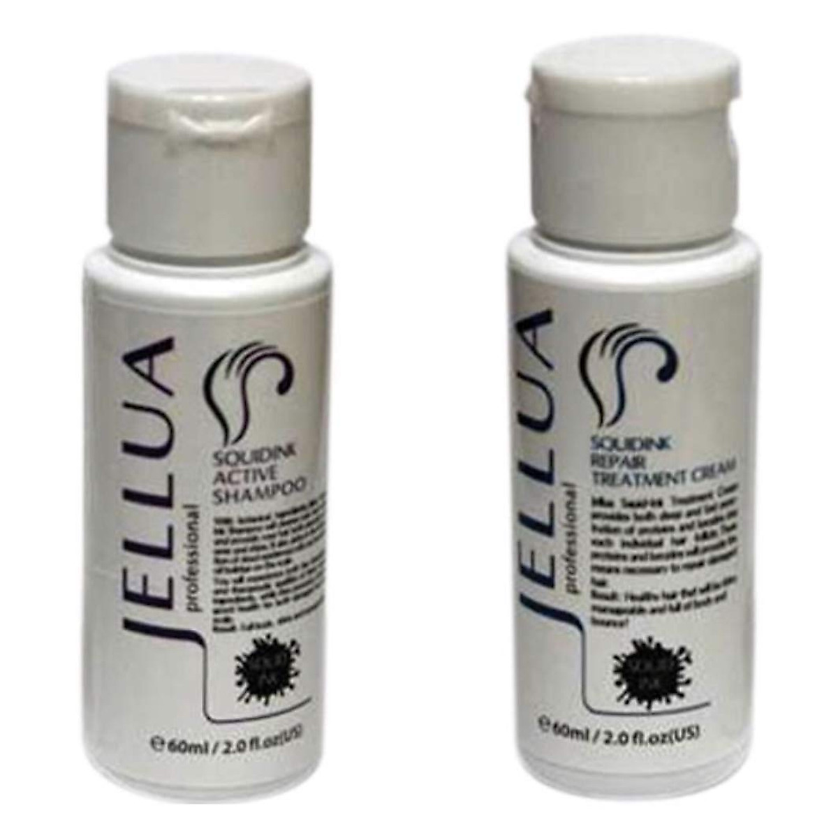 PROFESSIONAL SQUIDINK ACTIVE SHAMPOO & REPAIR TREATMENT CREAM 2oz SET by Jellua