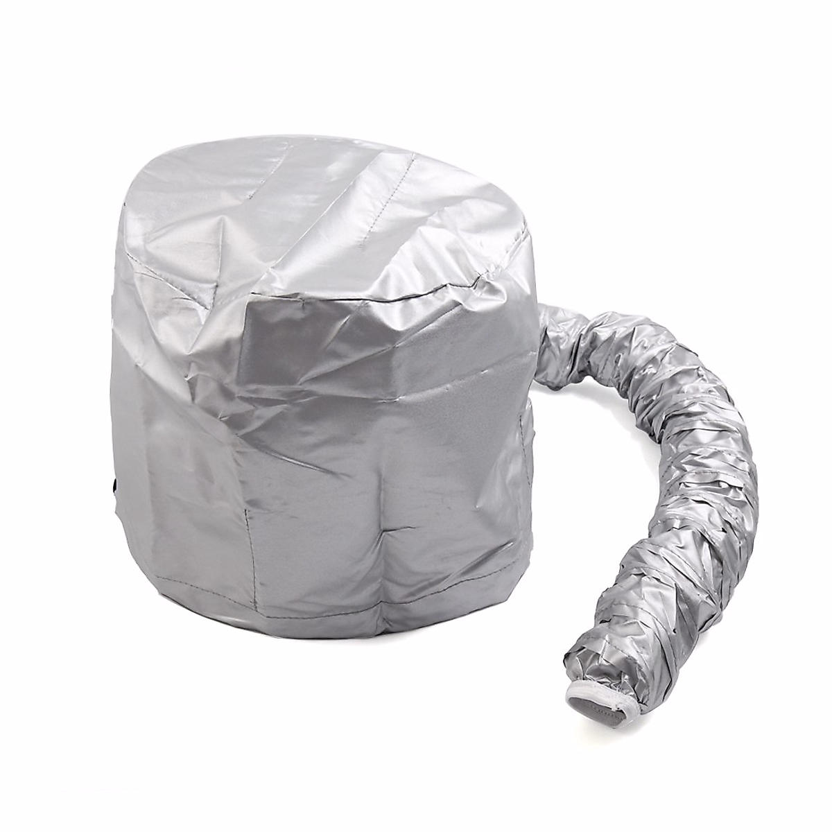 Qtqgoitem Silver Tone Polyester Portable Hair Drying Styling Soft Bonnet Hood Blow Dryer Connect Cap (model: c8b 7fe 9e8 580 171)