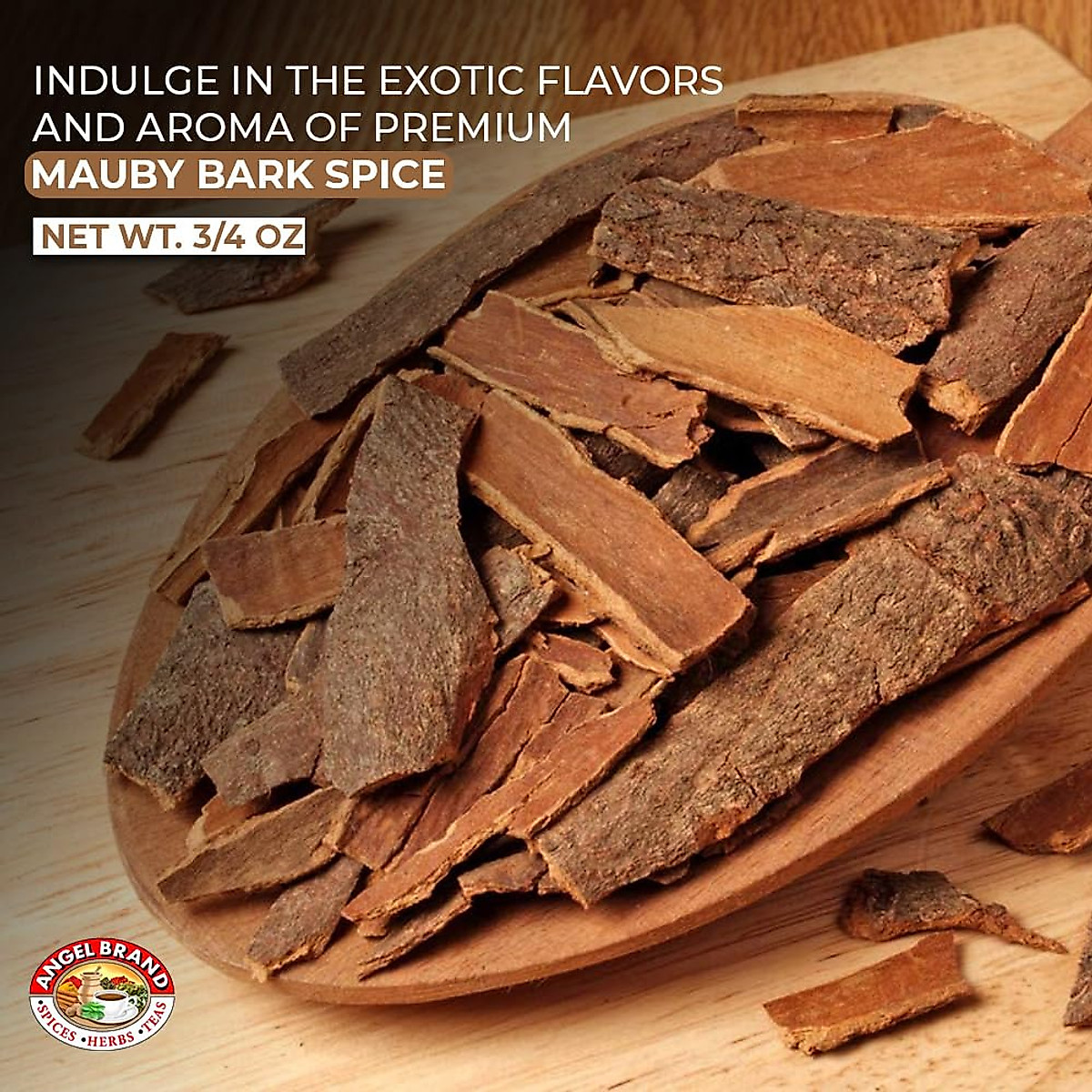 Angel Brand Mauby Bark 0.75 oz Pouch Pack of 3 - Mauby Sourced from Finest Botanical Sources - Unique Blend of Bitter & Sweet Notes - Perfect for Crafting Traditional Mauby Drink, Sodas & Cocktails