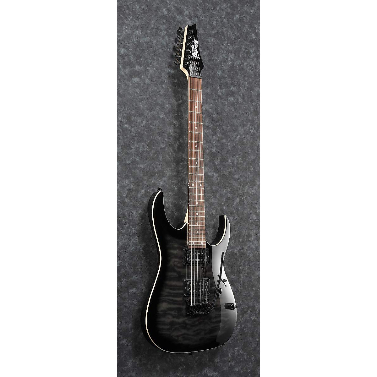 Ibanez GRGA 6 String Solid-Body Electric Guitar, Right, Transparent Black Sunburst, Full (GRGA120QATKS)