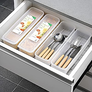 3Pcs Pasta Storage Container Plastic Spaghetti Food Storage Box, Noodle Canister With Lid for Spaghetti, Pasta, Noodles, Eggs, Fruits Snacks (3)