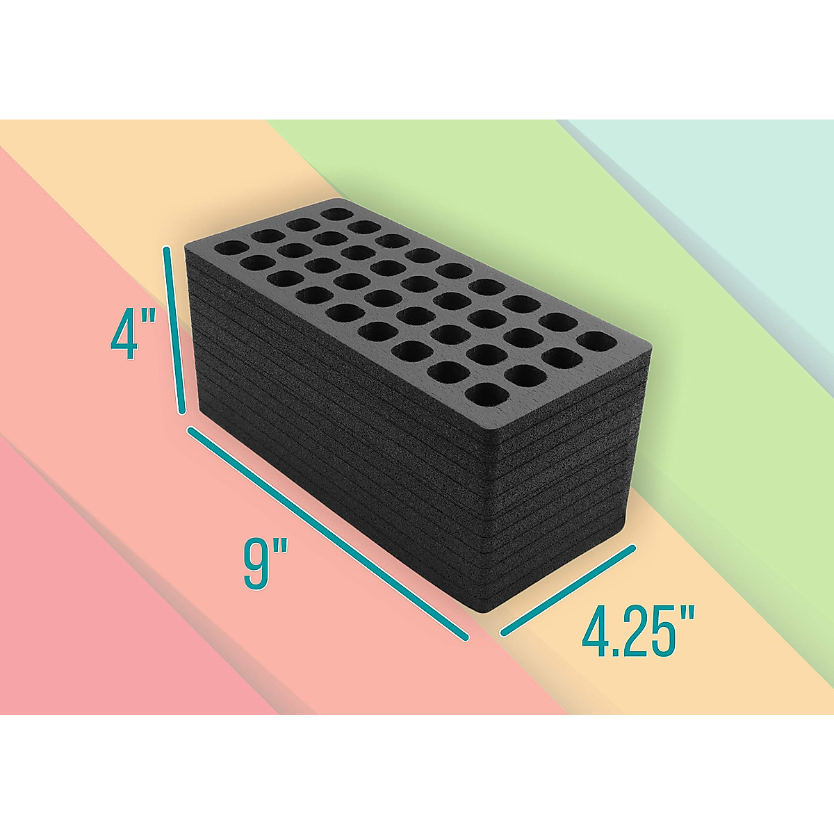 Polar Whale 4 Art Marker Storage Tray Organizers Pen Pencil Brush Storage Design Stand Supply Horizontal Storage Non-Scratch Non-Rattle Washable Compatible with Copic and More Each Holds 36