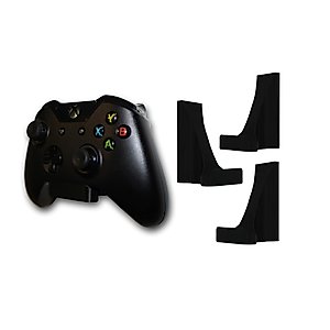 3d Lasers Lab [3 Pack] Holder Stand for XBOX ONE/Elite/Series X & S Controllers | Mount Anywhere with No Wall Damage | Organize Your Gaming Space | Anti-Slip Hangers (Black, 3)