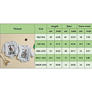 Western Baby Boy Girl Clothes Sweatshirt Romper Cow Oversized Bodysuit Onesie Fall Winter Baby Clothes (Long Live CowBoys, 12-18M)