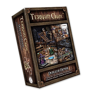 Mantic Games Terrain Crate - Dungeon Depths Large Size Set | Highly-Detailed 3D Miniatures | Pre-Assembled Scenery Tabletop Game Accessory for Wargames, Board Games and RPGs | Made by Mantic Games