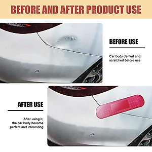 Kewucn Large Funny Bandage Vinyl Decal, 24" x 6.3" Vehicle Giant Band Aid Bandage Dent Bump Cover, Dent and Scratch Cover Sticker, Bandage Bumper Sticker for Car Truck SUV RV Boat Window (Large-Red)