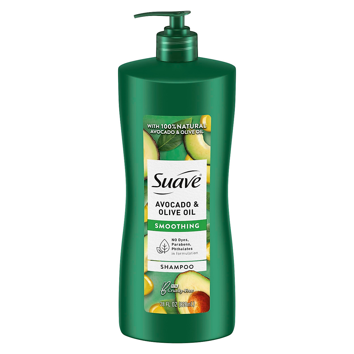 Suave Professionals Shampoo Avocado + Olive Oil, 28 oz, Pack of 4