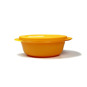Tupperware CrystalWave Microwave 600 ml Orange Micro Wave Pop Plus Fix