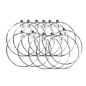 12-Pack .009 Gauge High E String Single Electric Guitar Strings Individually Wrapped 9 Gauge Pack of 12