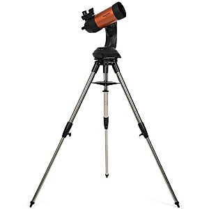 Celestron NexStar 5 SE Schmidt-Cassegrain Computerized Telescope, Bundle with Night Vision Flash Light, Sky Maps Book, 1.25" Moon Filter, Cleaning Kit