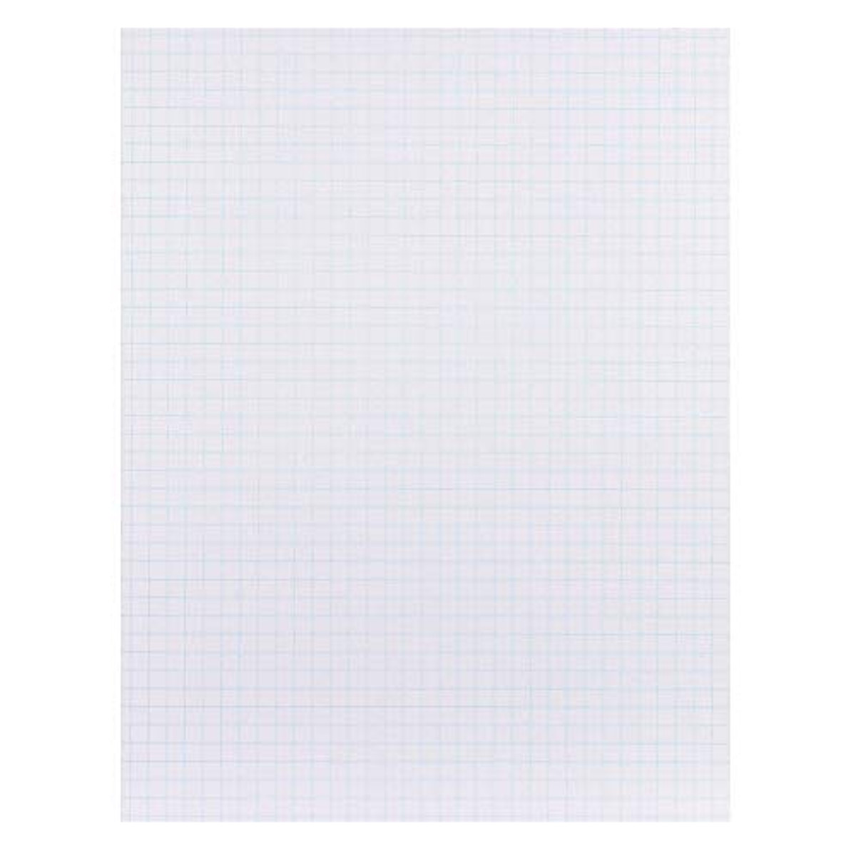 1InTheOffice Graph Pads, 8.5" x 11", Quadrille Pad 8.5 x 11, 50 Sheets/Pad (6 Pack)