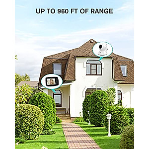 Baby Monitor with Camera and Audio - 3.5 Inch Video Baby Monitor with Remote Control Pan& Tilt &Zoom Camera, Two-Way Audio, Night Vision, VOX Mode，Temperature Monitoring, Lullabies, 960ft Long Range