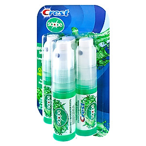 Crest Scope | One 4-Pack of Mint Breath Mist Sprays (4 Total Sprays) - 0.24 ounce (7mL) - Made in an FDA Audited USA Facility