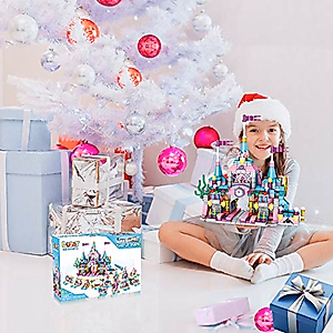LUKAT Building Toys for Girls Age 6 7 8 9 10 11 12 Year Old, 568pcs Princess Castle STEM Construction Toys Set, 25 Models Educational Toys for Kids Building Blocks Kit Gifts for Birthday Christmas