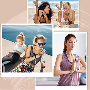 Jadive 3 Pcs Scrunchie Keychain Wristlet Bracelet Keychain Stretchy Key Ring Wrist Key Chain Hair Tie for Women Gift(Black, Khaki, Brown)