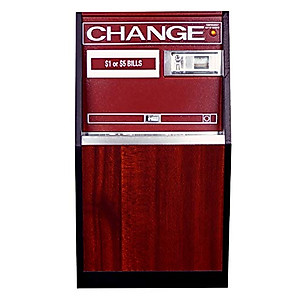 New Wave Toys RepliTronics Arcade Change Machine USB Charging Station, Retro Desktop Office Hub for Multiple Devices, Classic Wood Panel