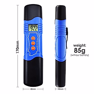 Gain Express 3-in-1 ORP PH Temperature Combo Meter Tester, Pen Type ATC -1999~1999mV 0.00-14.00pH 0~50°C, Water Quality Aquarium, Tank, Swimming Pool, Lab, Spa