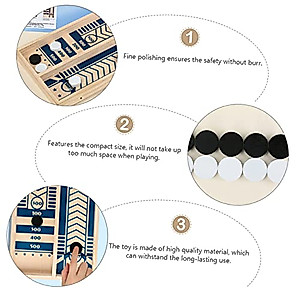 Portable Chess 1 Set Bouncing Chess Slingshots for Travel Toy Wooden Chess Board Educational Game Toy Board Game Toy Catapult Game Toy Child Puck Football Educational Toys