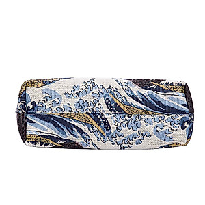 Signare Tapestry Shoulder Bag for Woman Travel or Work Tote Bags for Women In Hokusai Great Wave off Kanagawa Design|COLL-ART-JP-WAVE