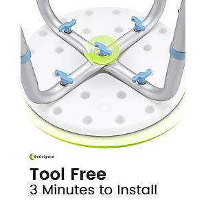 OasisSpace Shower Chair for Inside Shower, Adjustable Shower Stool,Bathtub Seat Bench with Anti-Slip Rubber Tips for Safety and Stability, Handicap Bathroom Stool for Seniors, Disabled, Handicap