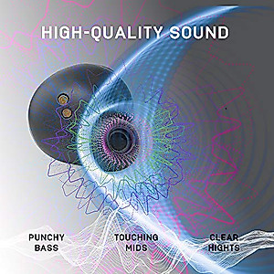 iJoy Premium Gravity TWS Earbuds Wireless Bluetooth 5.0 Compatible in-Ear Headset with Built-in Mic & Portable Recharging Case - IPX4 Waterproof & Sweatproof Design for Sports- Long Battery Life