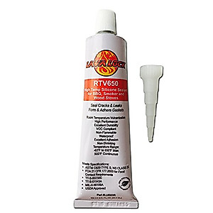 LavaLock RTV 650 F BBQ grill smoker sealer Hi Temp Silicon adhesive 3 oz. ( 2.8 fluid ounce)