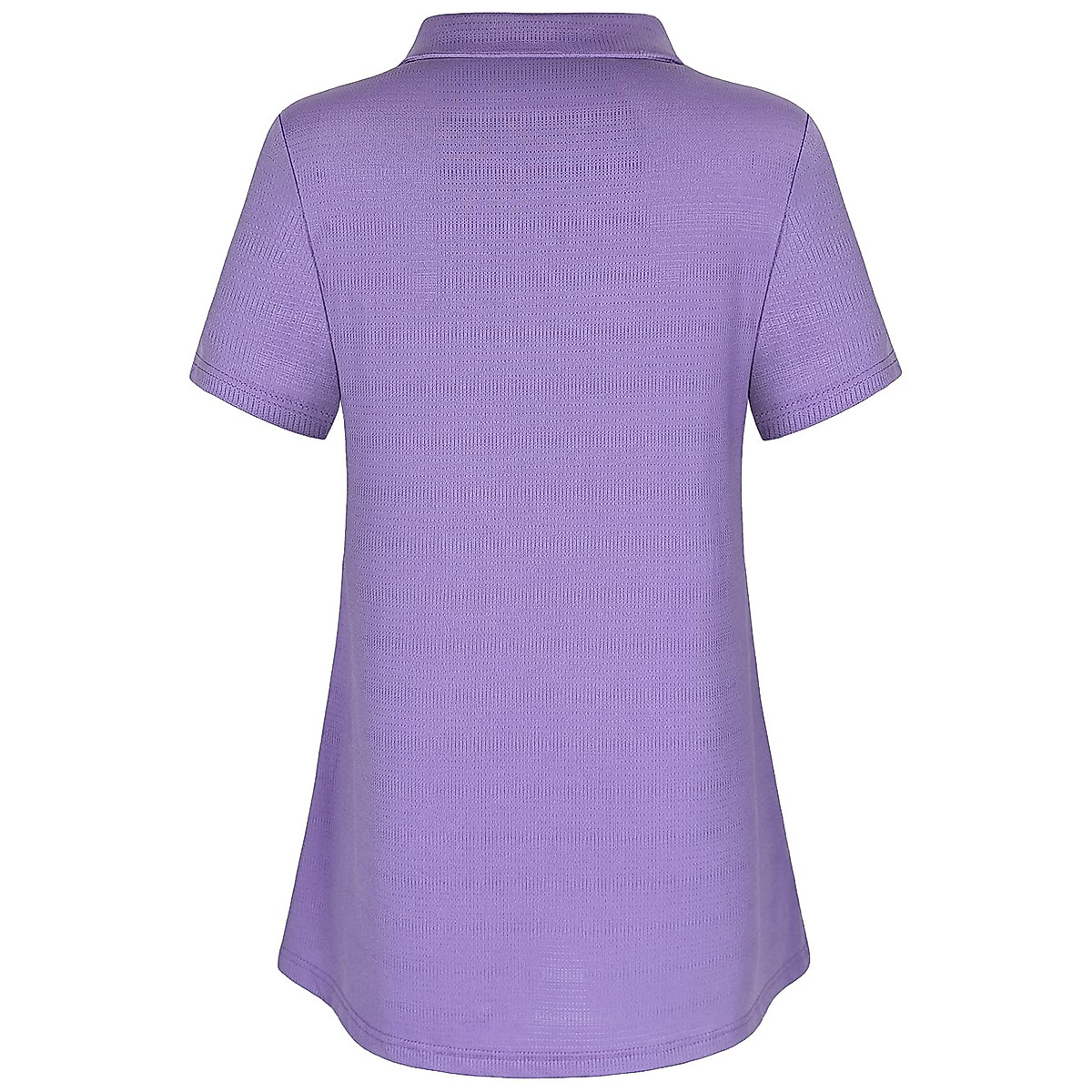MISS FORTUNE Women Excersice Tops, Tennis Polo Shirts V-Necks Golf Top for Short Sleeves, Purple 3XL
