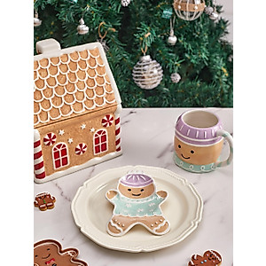 Bico Gingerbread Man Spoon Rest, for holding Spoon, Ladle, Utensils, Dishwasher Safe