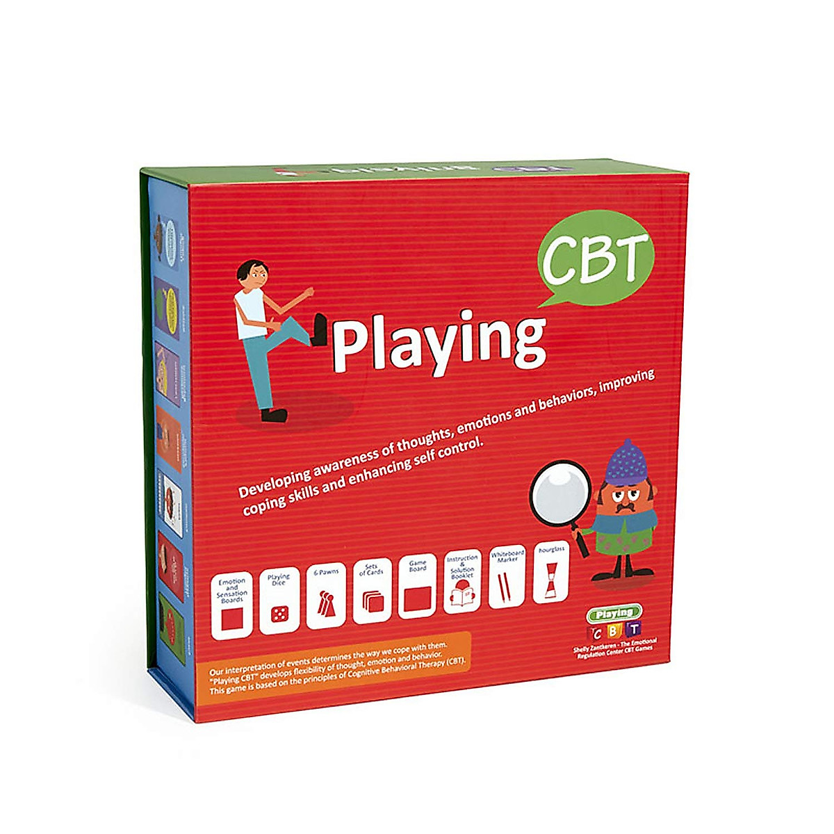 Playing CBT - Therapy Games for Kids Age 7-14 to Develop Awareness of Thoughts, Emotions & Behaviors, Improve Social Skills, Coping Skills and Enhance Self Control, 15-Games-in-1. Updated Version 2024