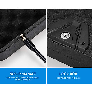 RPNB Gun Safe, Security Safe Lock Box, Portable Safe, Handgun Safe, Key Lock Box.