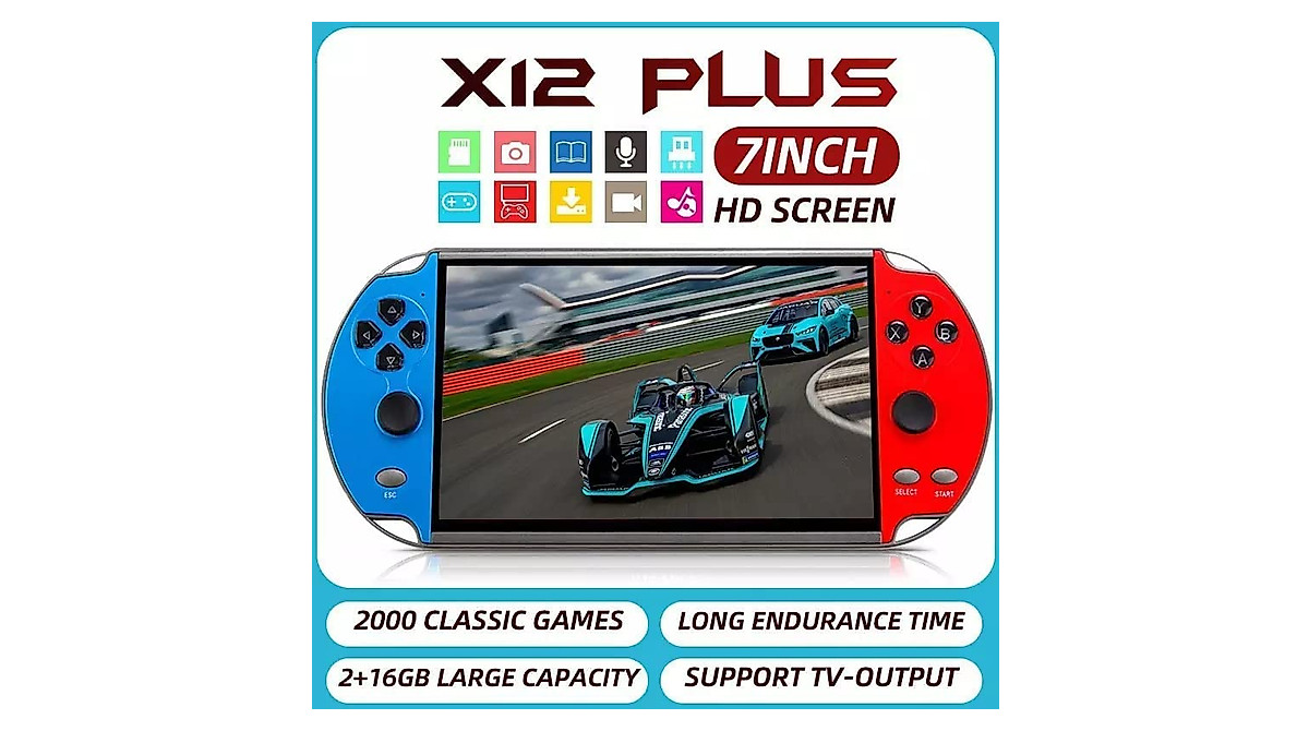 Astarama X12 Plus Handheld Game Console with 10,000 Games